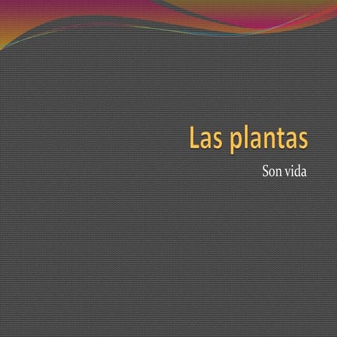 Las plantas, mi primera presentación | PPTX