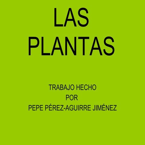 LAS PLANTAS | PPT