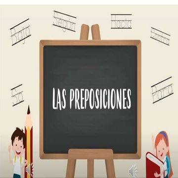 Las preposiciones | PPTX