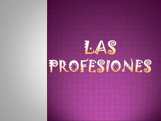 Spanish Resources: profesiones | PDF