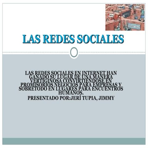 Internet y redes sociales | PPTX