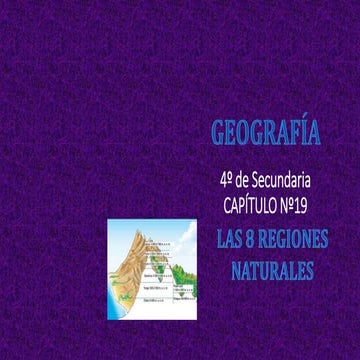 8 Regiones Naturales del Peru, por Javier Pulgar Vidal | PPTX