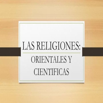 Las religiones | PPTX