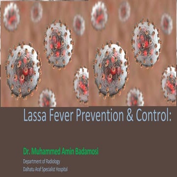 Lassa fever prevention lecture radiology | PPT
