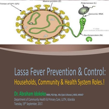 Lassa Fever Prevention and Control: Households, Community and Health ...