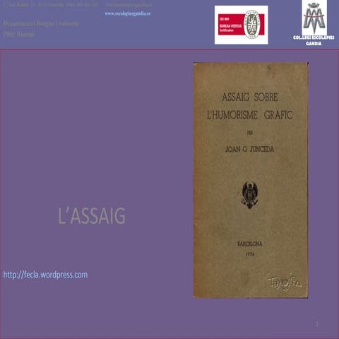L'assaig | PPT