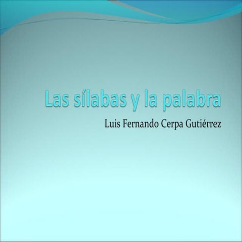 Clases De SíLabas | PPT