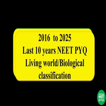 Last 10 years PYQ - Living world_Biological classification-tony.pdf