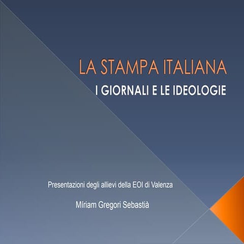 La stampa italiana | PPTX