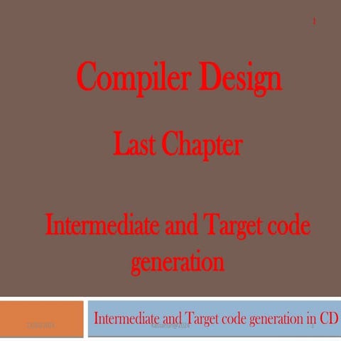 Principles Of Compiler Designchapter 5 Updated Pdflast Chapter Updated Pdf