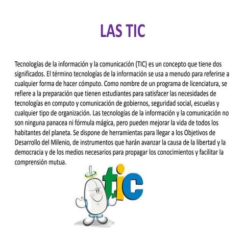 Las tic eliza | PPTX