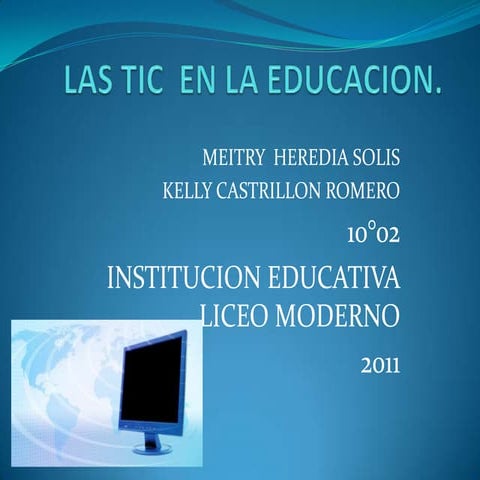 Las tic en la educacion | PPTX