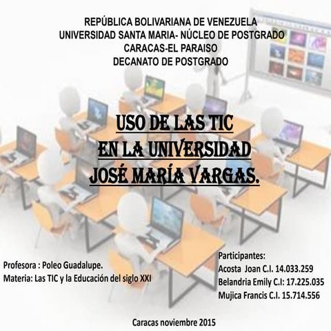 Las tic en la Universidad José María Vargas | PDF