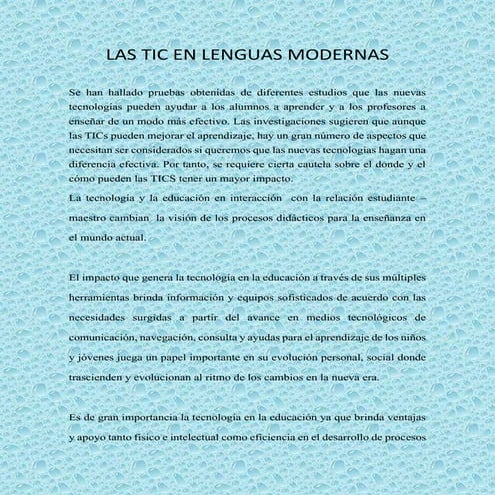 las-tic-en-lenguas-modernas