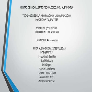 Las tic, tac y tep | PPTX