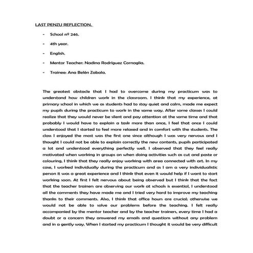 Last penzu reflection | PDF