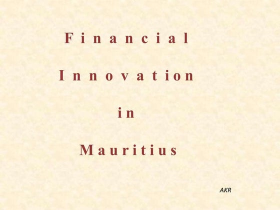 Financial innovation | PPTX