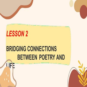 Powerpoint presentation about poetry, sonnets etc. | PPTX