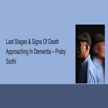 What is Distressed Behavior in Patients with Dementia ? | PPTX