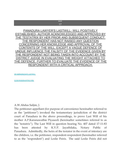 Judgement writing sample of criminal and civil | PDF
