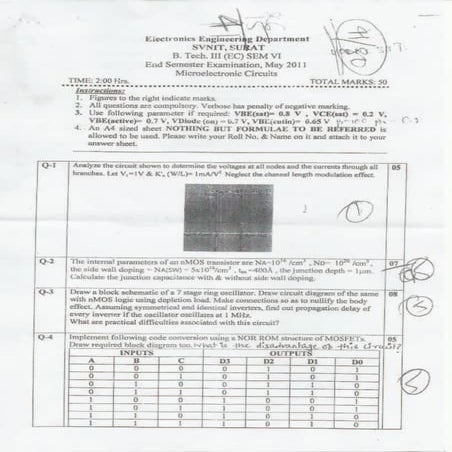 Last year paper1 | PDF