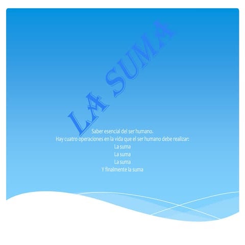 LA SUMA Y LA RESTA | PPTX