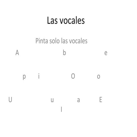 Las vocales | PPT