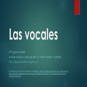 Las vocales | PPT