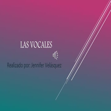 Las vocales | PPT
