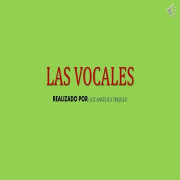 Las vocales | PPT