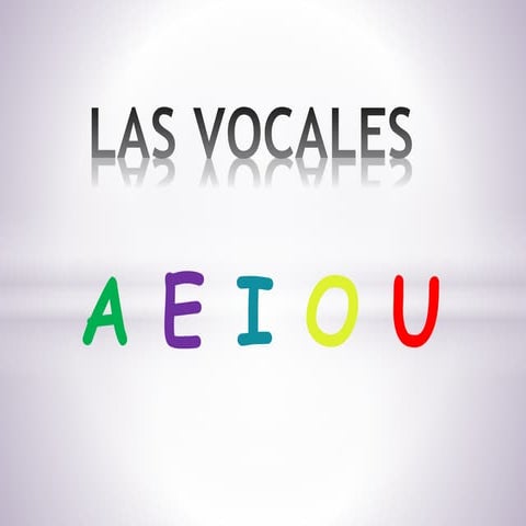Las vocales | PPT