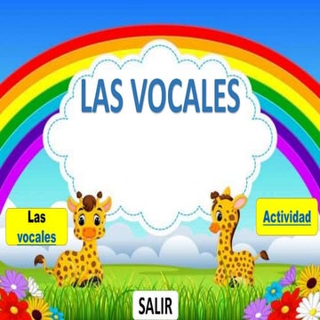 Las vocales | PPTX
