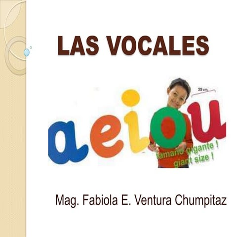 Las vocales diapositivas | PPTX
