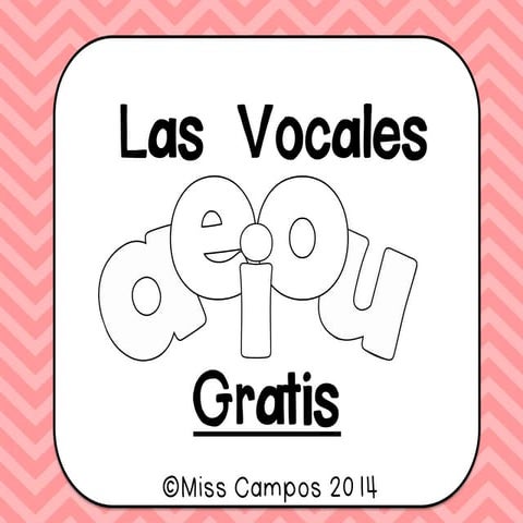 Las vocales a e i o u | PDF