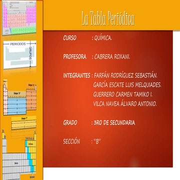 La tabla periódica | PPTX