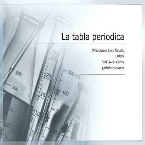 La tabla periodica | PPTX