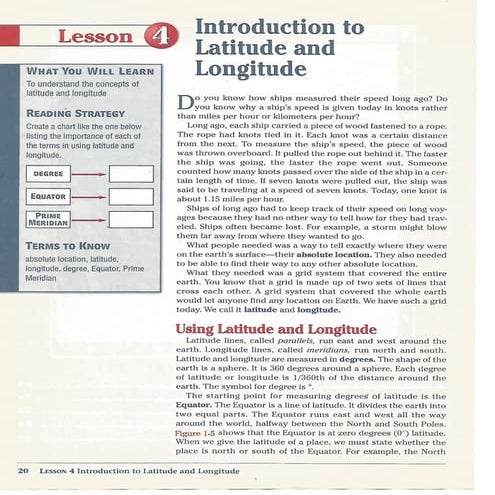Lat and long notes | PDF