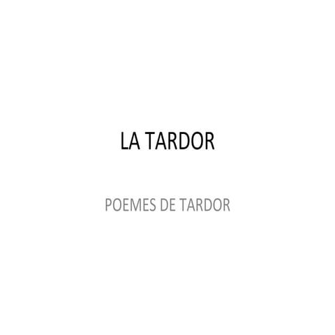 La tardor | PPT