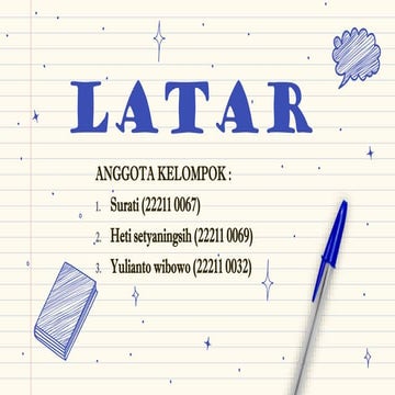 PPT Apresiasi Prosa_Latar by Heti Setyaningsih | PPTX