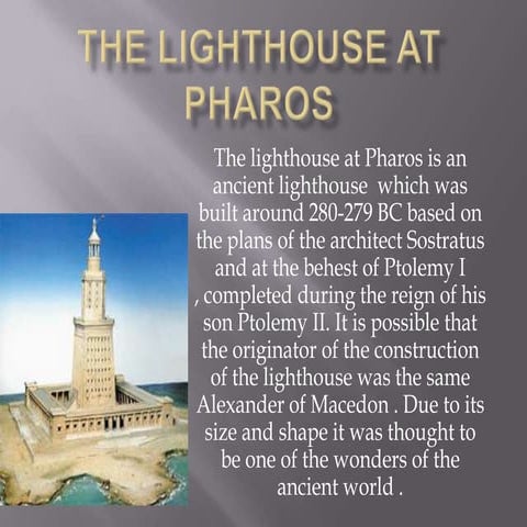 The lighthouse - Pharos | PPTX