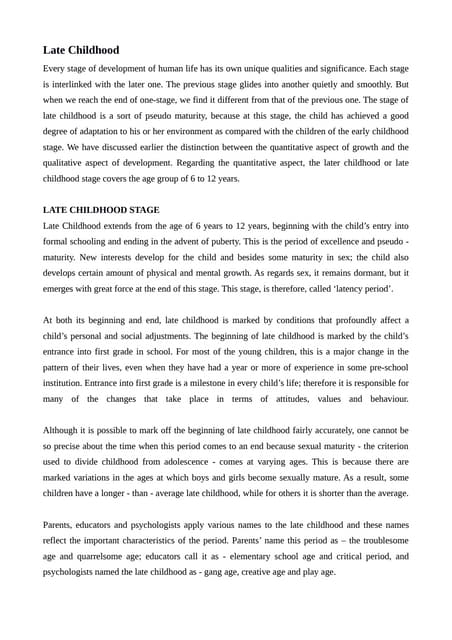 Stages of Human development According to the Hurlock. | PPT | Parenting ...