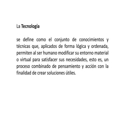 La tecnologia | PPTX