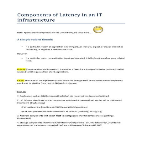 Latency In Storage Pdf