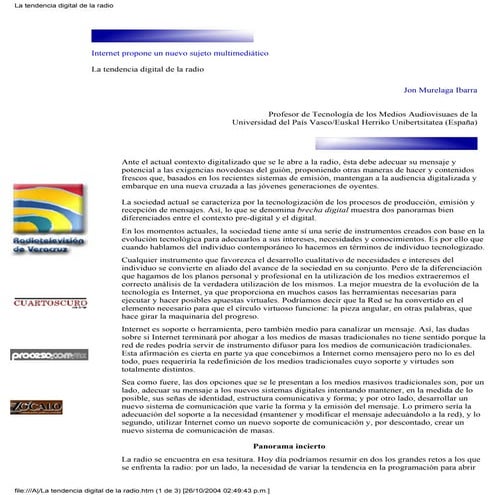 Historia de la Radio Digital | PPT