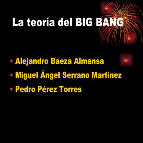 La Teoría Del Big Bang ABA, MSM y PPT | PPT