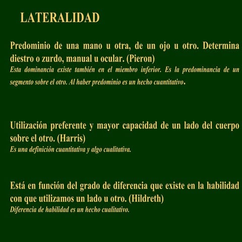 Lateralidad | PPS