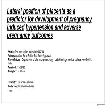 lateral position of placenta journal.pptx