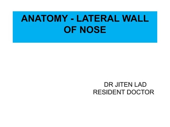 Surgical anatomy of osteomeatal complex | PPTX