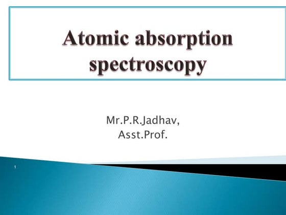INTERFERENCES IN ATOMIC ABSORPTION SPECTROSCOPY (AAS) AND ATOMIC ...