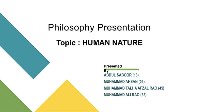 Human Nature Presentation | PPT